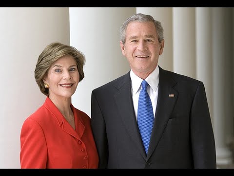 George W. Bush, Laura Bush, and the 9/11 Memorial at the Bush ...