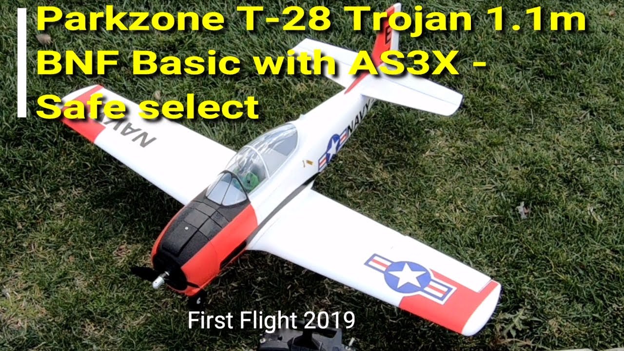 Parkzone T-28 Trojan 1.1m BNF Basic with AS3X and Safe select 2019 ...