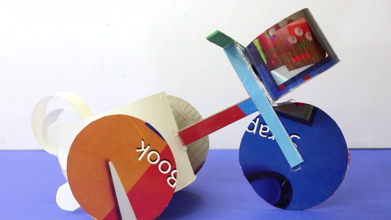 Tricycle With Old cardboard box - home decor paper craft idea | Small ...