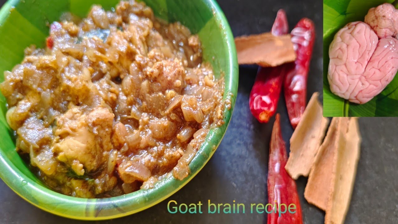 Goat Brain 🧠 recipe//🐐 goat Brain recipe in Telugu//Brian curry - YouTube