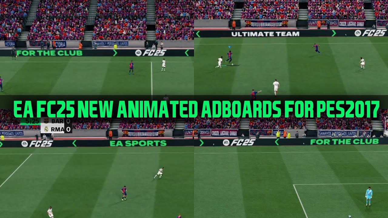 PES 2017 NEW FC 25 ANIMATION ADBOARD - YouTube