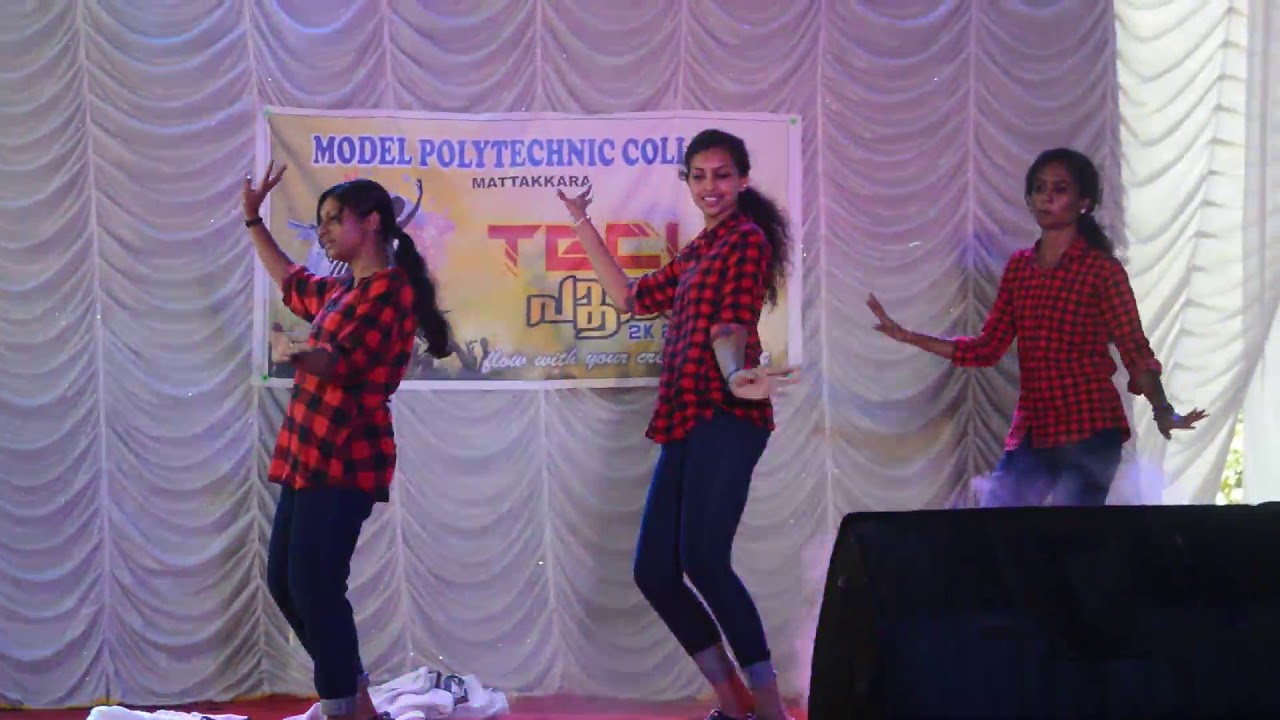 Mattakkara Polytechnic Students girls dance 3rd years - YouTube