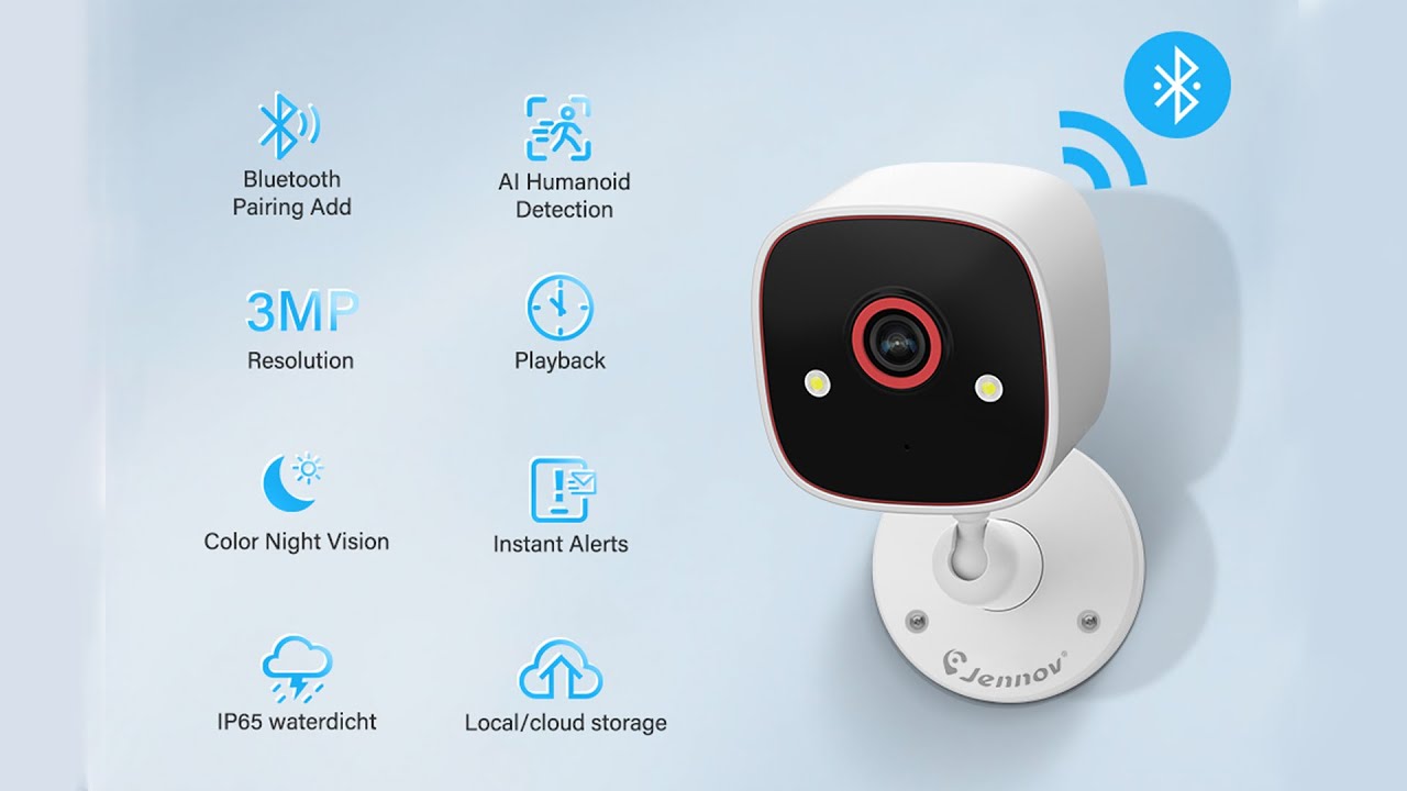 Jennov New Item!!! Mini 2K WiFi Smart Home Security Camera Motion ...