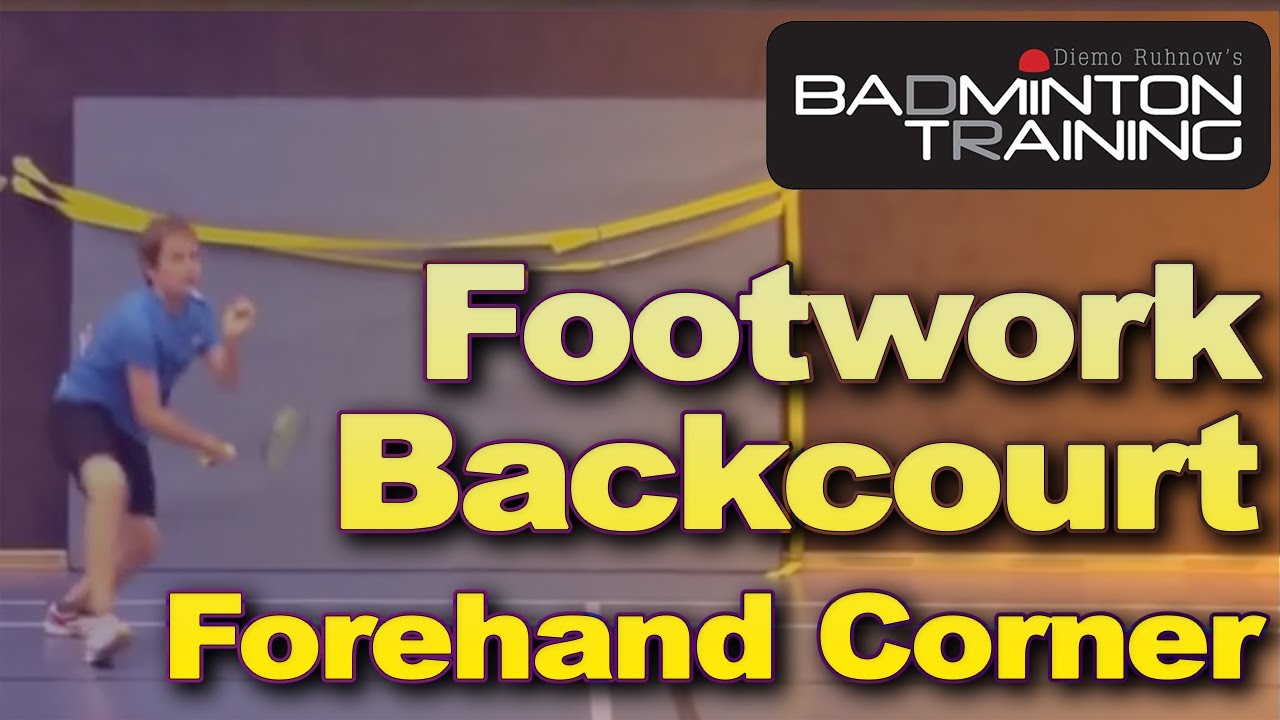 Badminton Technik: Lauftechnik Chinasprung Vorhand hinten ( Badminton ...