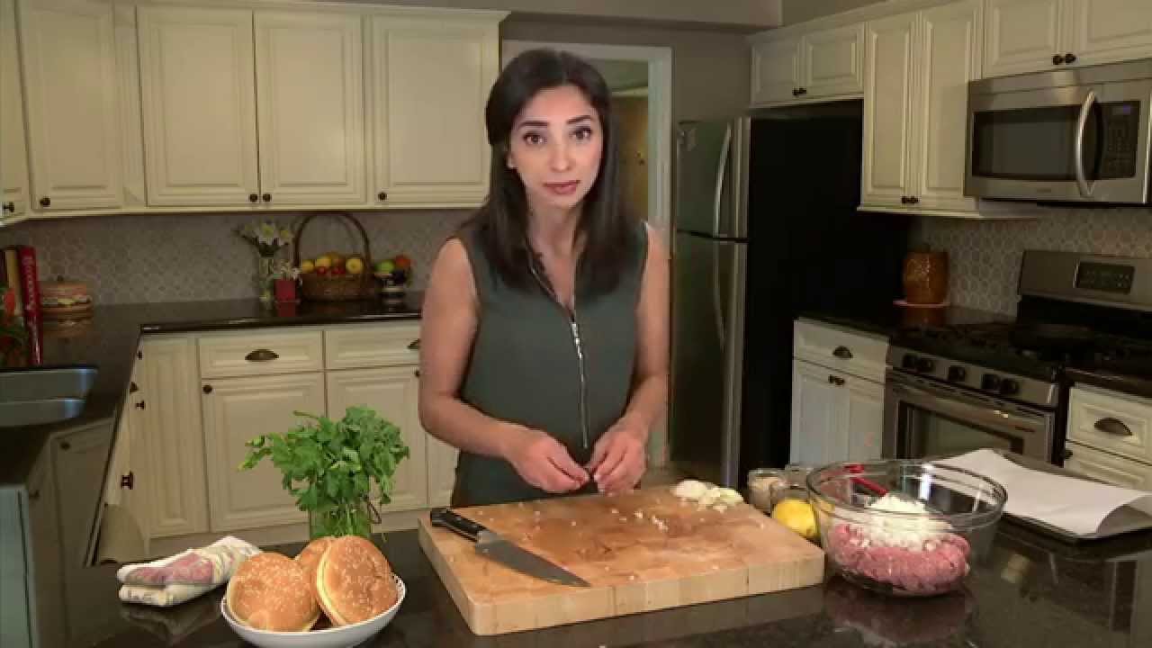 Farm to Fork with Sharon Profis: Mediterranean Turkey Burgers - YouTube