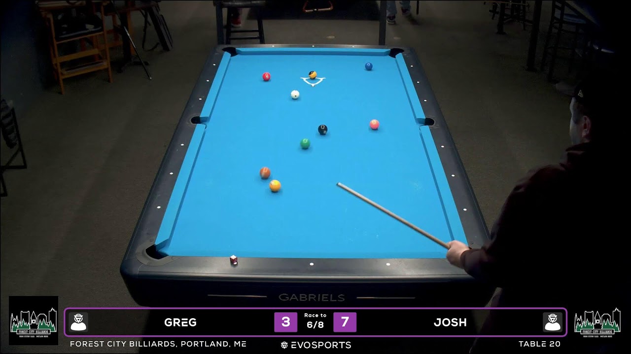 GREG vs JOSH - FOREST CITY BILLIARDS - TABLE 20 | EvoSports - YouTube
