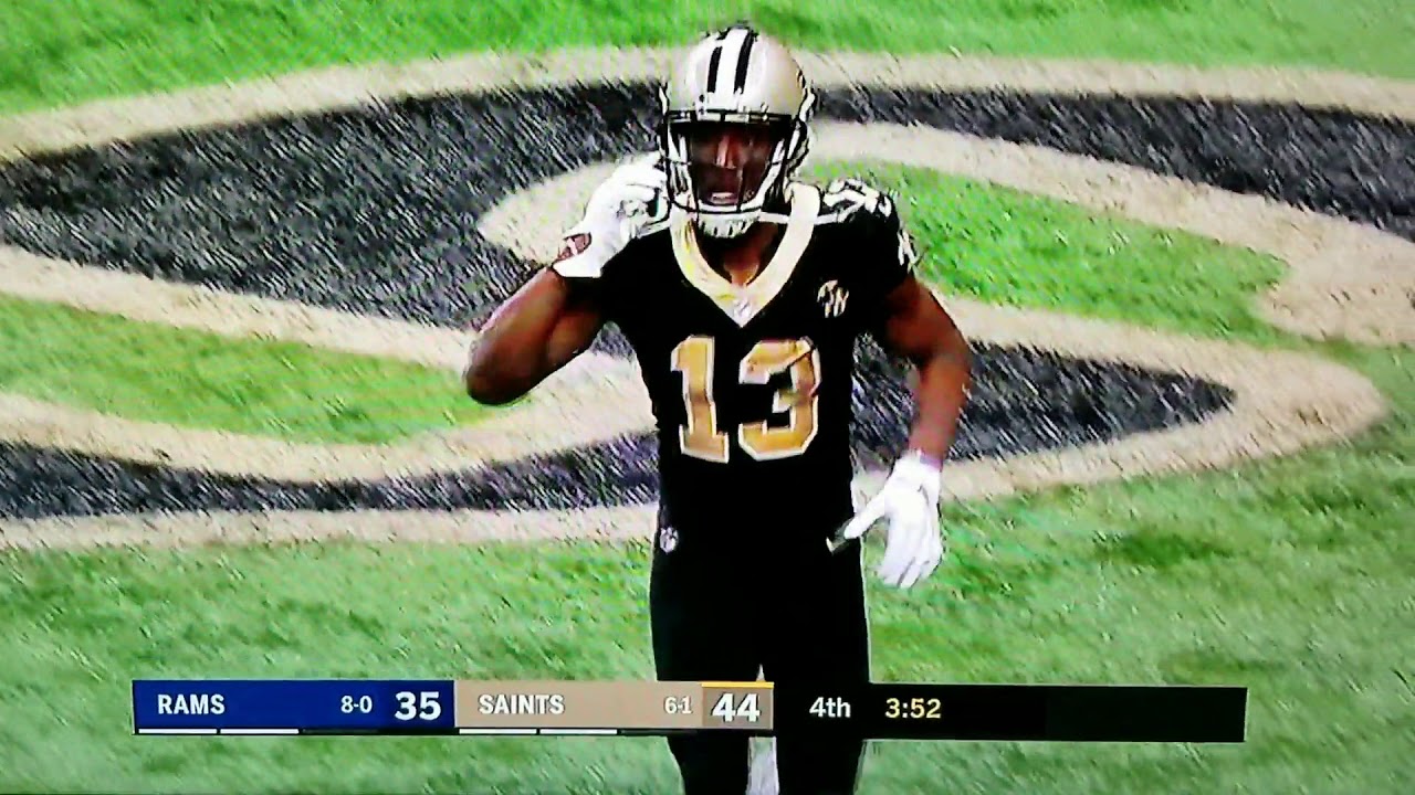 Michael Thomas scores a 72 yard touchdown then pulls out his phone ...