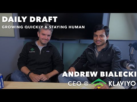 Episode 9: Andrew Bialecki, CEO @ Klaviyo - YouTube
