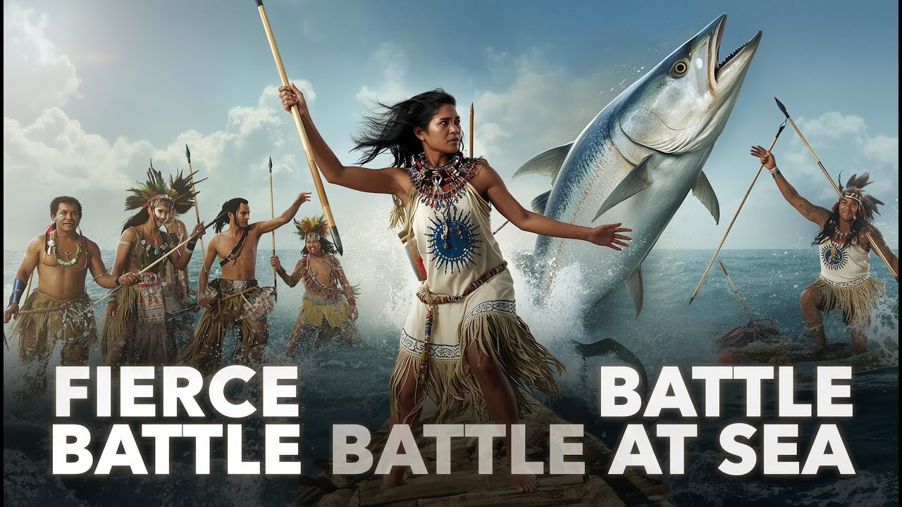 Native American Survival – Lakota Tribe Hunts Giant Tuna at Sea - YouTube