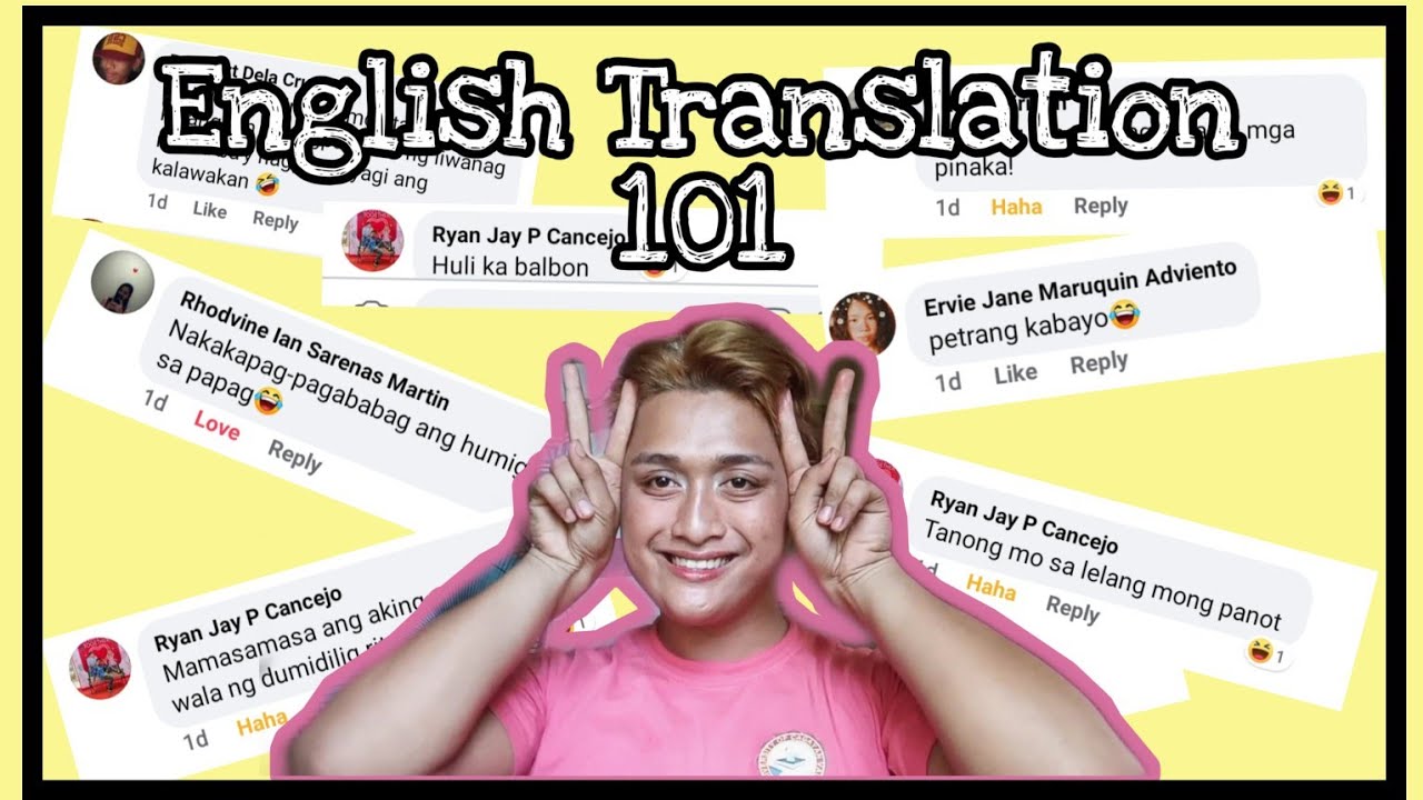 Translating Filipino Words into English (SUMAKIT PUDAY KO DZAI) - YouTube