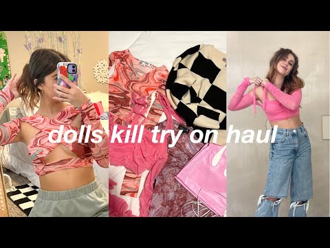 dolls kill try on clothing haul 2021