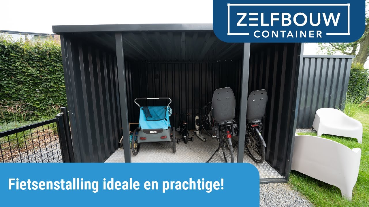 Fietsenstalling voor in uw tuin! | De 3 bij 2 meter open zijde ...