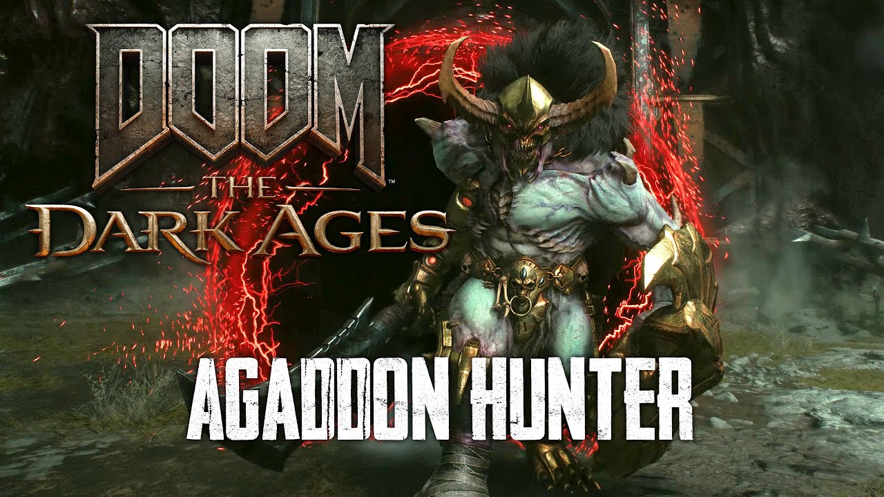 Doom Slayer vs. Agaddon Hunter on Nightmare - DOOM: The Dark Ages - YouTube