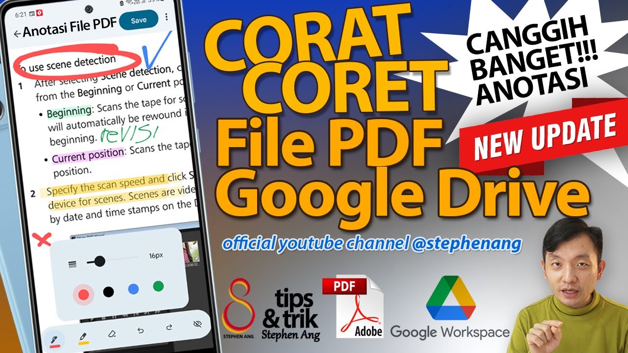 Cara Corat Coret File PDF di Goggle Drive | Annonate PDF - YouTube