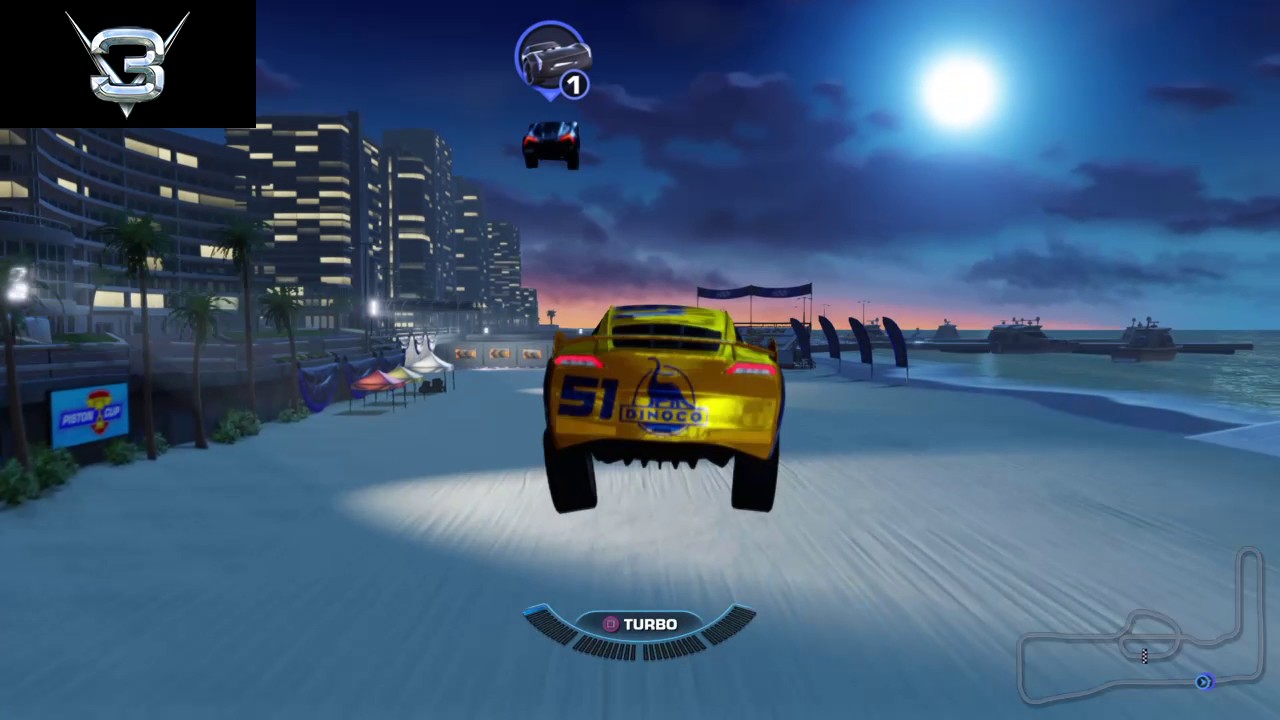 Cars 3: Motivado para ganar Cruz Ramirez Vs Jackson Storm - YouTube