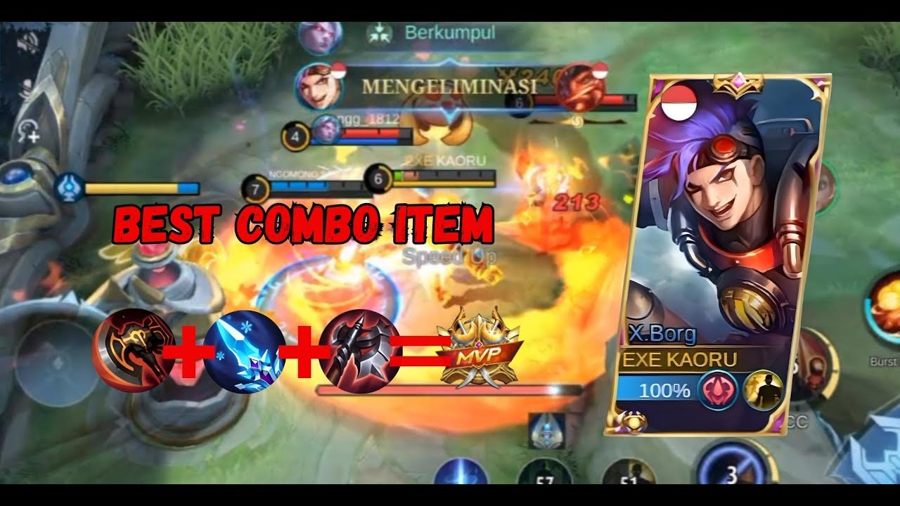 XBORG EXP COMBO ITEM / MONSTER EXP / BUILD / SPELL / GAMEPLAY / MLBB ...