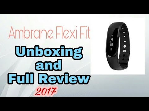 Unboxing and Review of Ambrane fitness band.. - YouTube