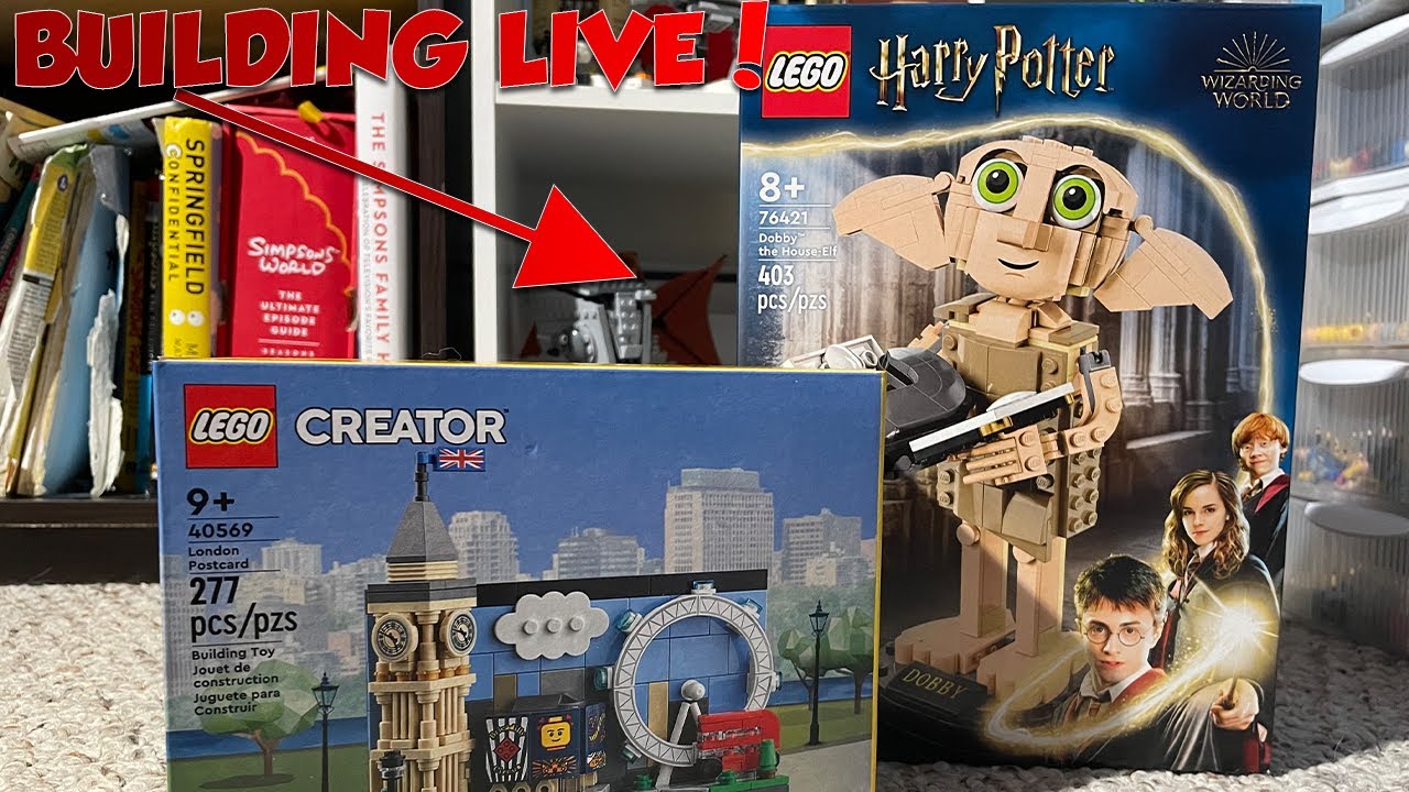 🔴BUILDING LEGO DOBBY LIVE AND ANSWERING YOUR QUESTIONS! 🔴 - YouTube