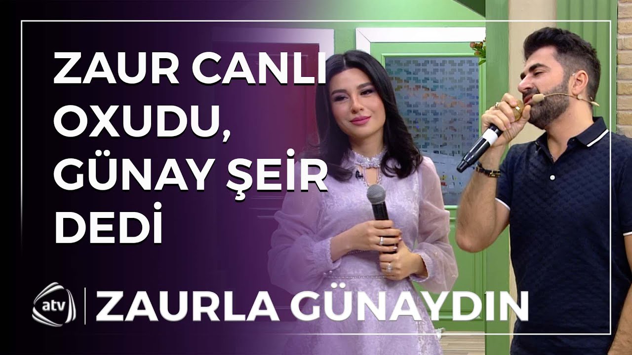 Zaur Baxşəliyev canlı efirdə həm oxudu, həm oynadı / Zaurla Günaydın ...