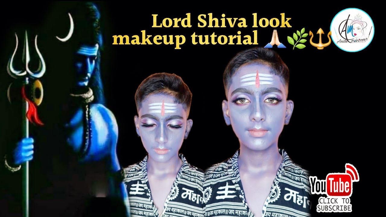 #mahadev look special makeup tutorial 🔱🌿🙏🏻 #video #viral #makeup - YouTube
