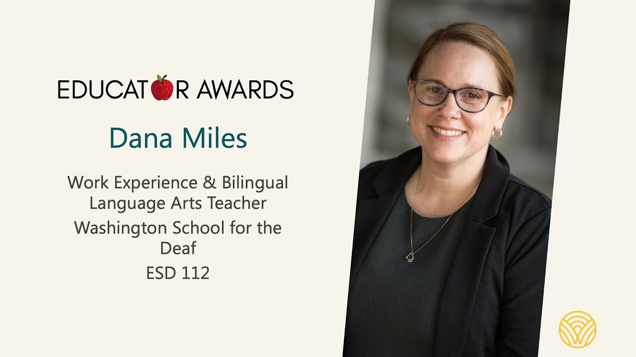 Meet ESD 112 State Teacher of the Year Dana Miles - YouTube