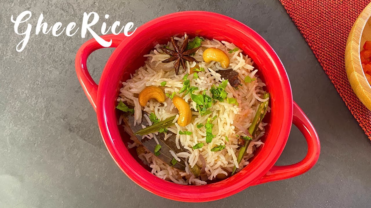 Ghee Rice | Pulao Recipe | Neychoru Kerala style | Durga Puja Special ...