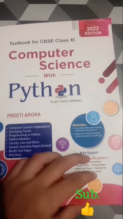 Computer Science class 11 book konsi le #cs - YouTube