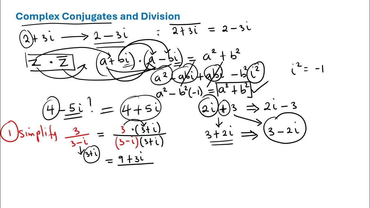 P 6 Complex Conjugates and Division - YouTube