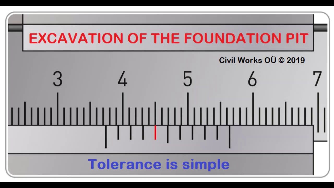 01 Tolerance is simple/Excavation of the foundation pit/Civil Works ...