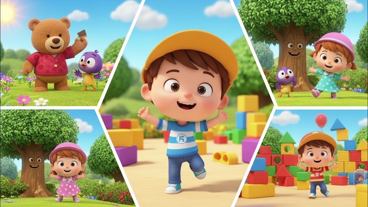 Learn English for Kids 🎵 Fun Kids Song | 3D Cartoon English Learning ...
