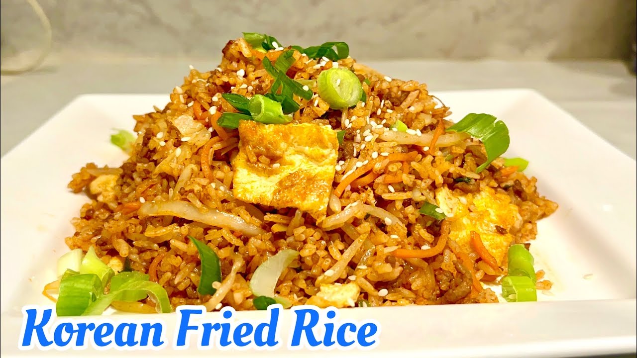 KOREAN BEEF FRIED RICE - YouTube