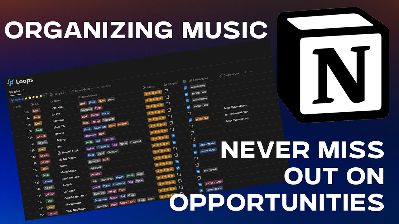 HOW TO ORGANIZE ALL YOUR BEATS AS A PRODUCER IN 2023 (+Free Template ...