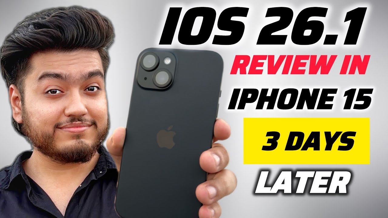 iOS 26.1 Review after 3 days in iPhone 15🔥 Best Battery? Should you ...