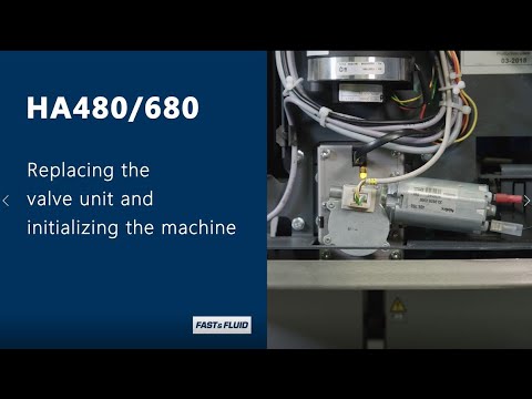 HA480/680: How to replace the valve unit and initialize the machine ...