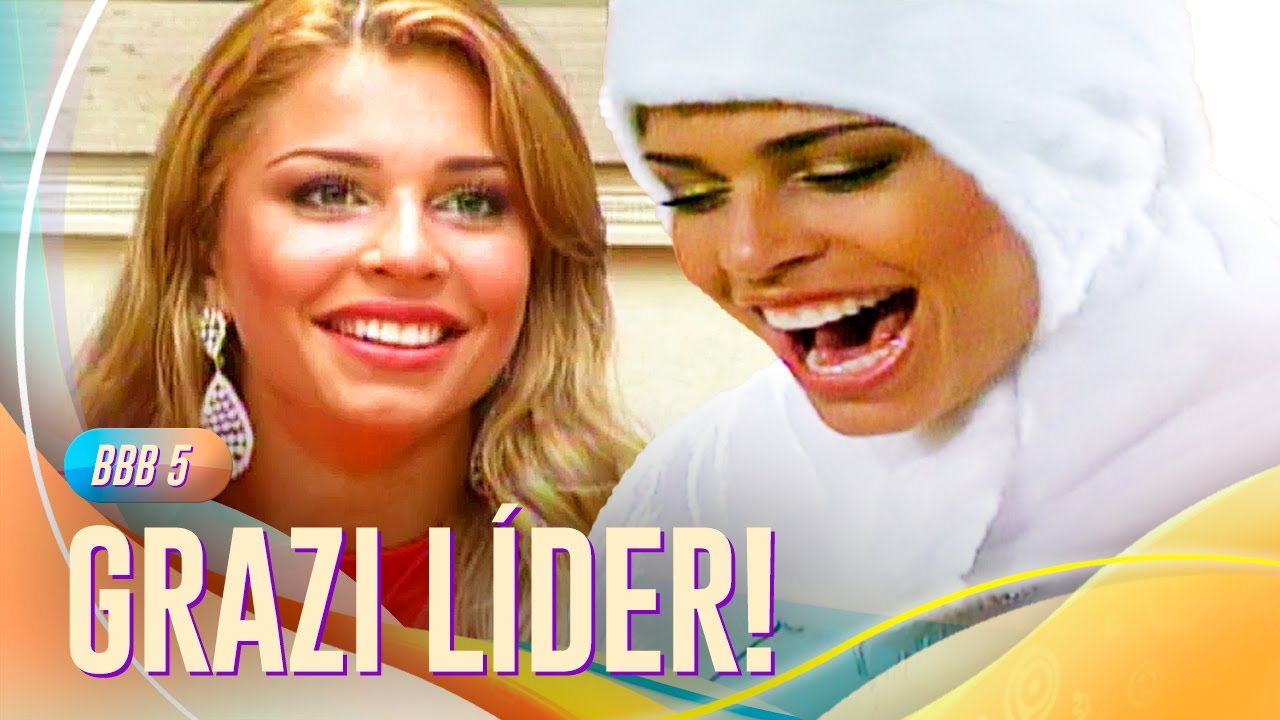 GRAZI MASSAFERA CONQUISTA SUA PRIMEIRA LIDERANÇA NO BBB 5 👑 | BIG ...