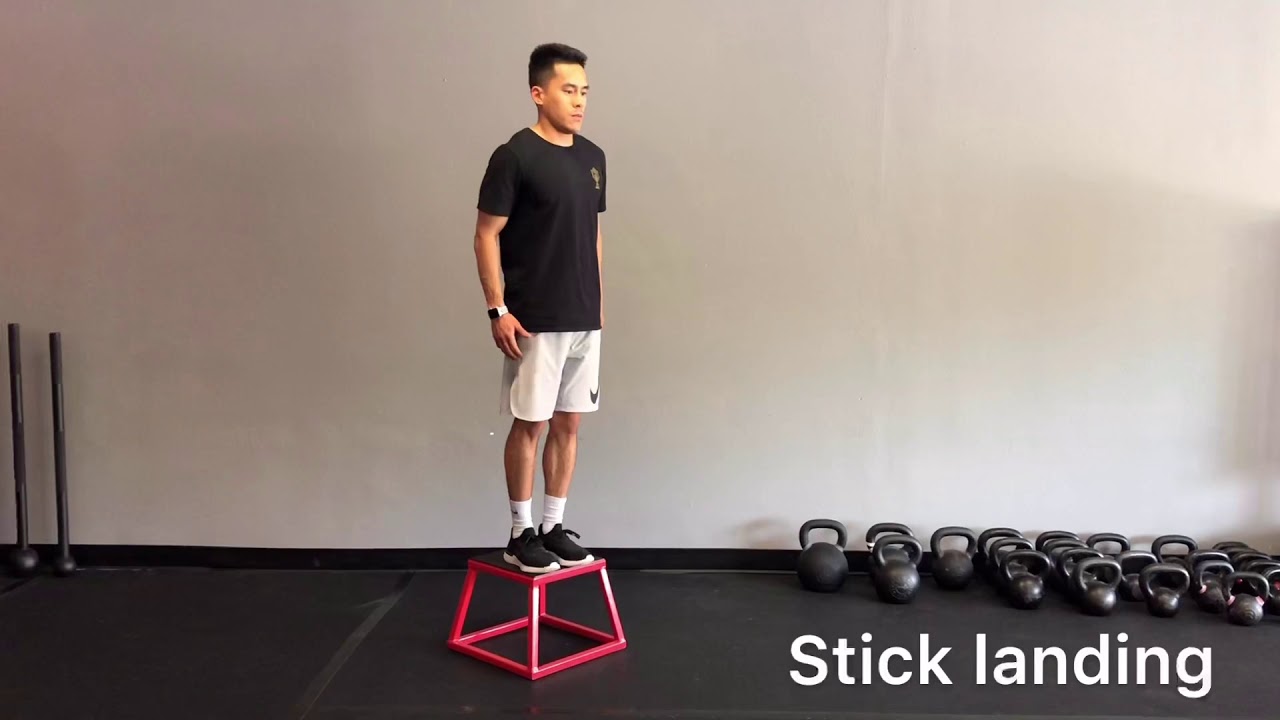 Single Leg Depth Jump + Catch - YouTube