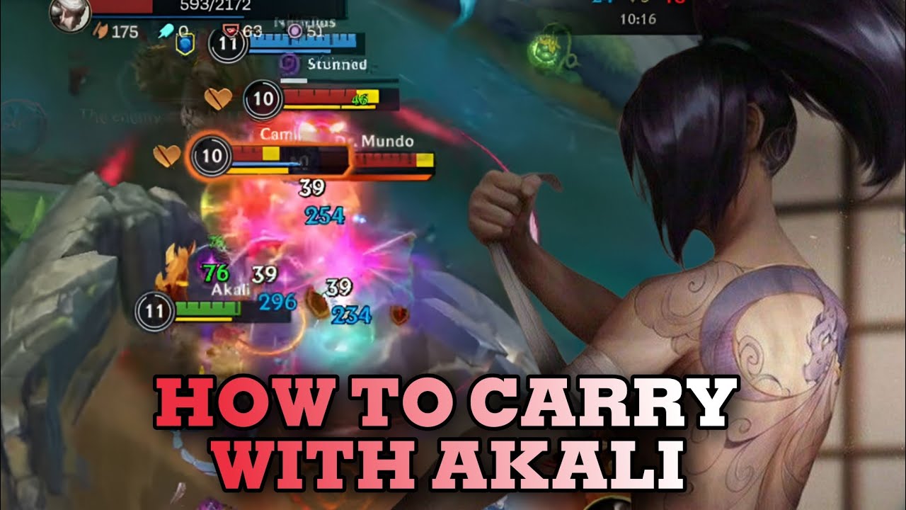 WILD RIDT AKALI : INSANE HYPER CARRY | WILD RIFT AKALI BUILD & RUNES ...