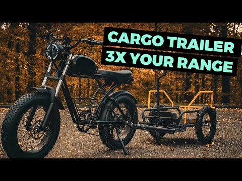 Triple Your eBike Range: Cargo Trailer  with Built in Battery | The Voltrunner Trailer from Spark