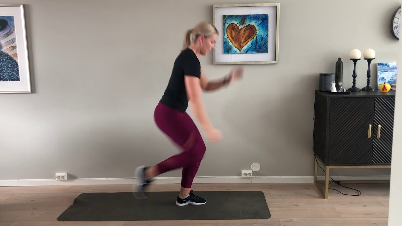 Utfall bak med kneløft - YouTube