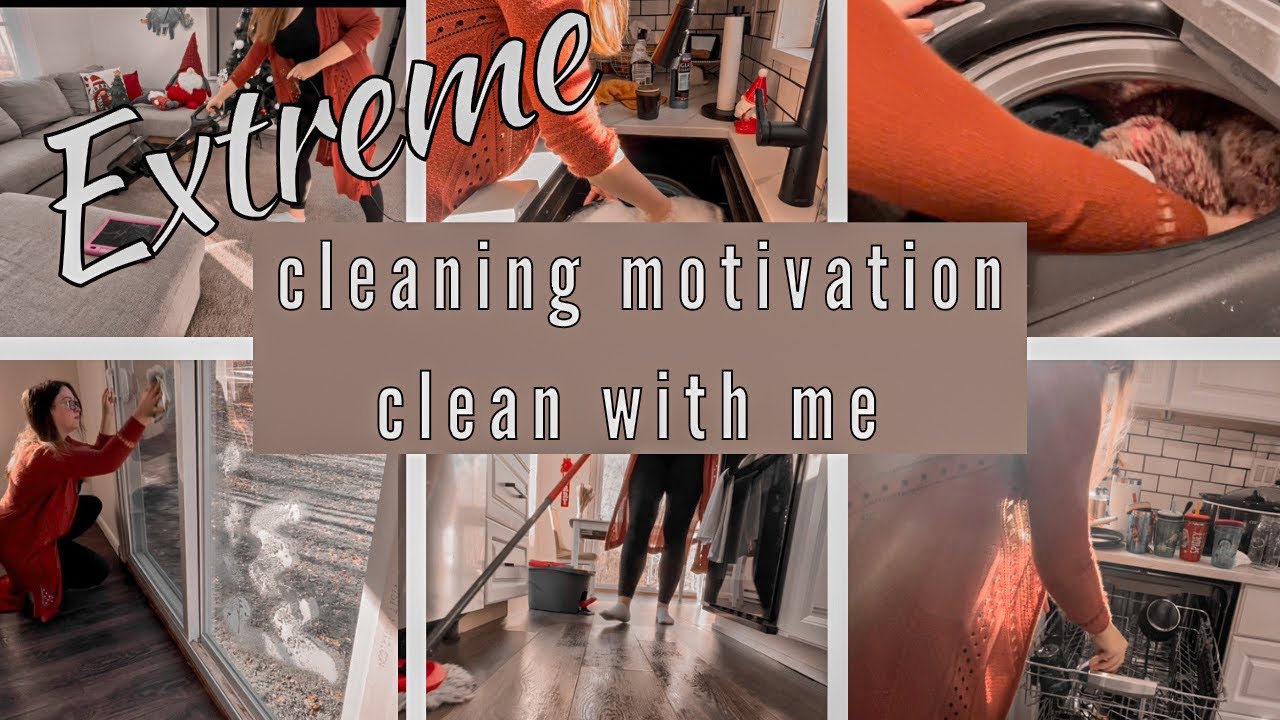 EXTREME CLEAN WITH ME 2022 // CLEANING MOTIVATION // CHRISTMAS CLEANING ...