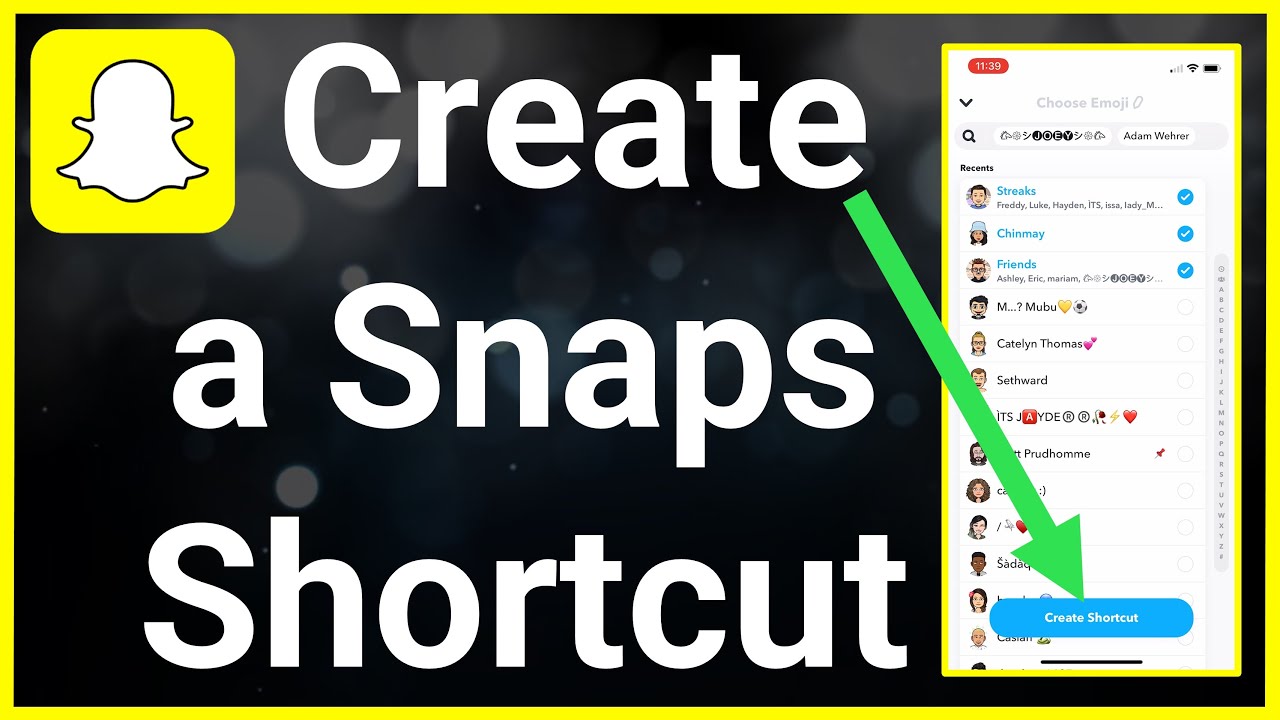 How To Create A Shortcut On Snapchat To Send Snaps - YouTube