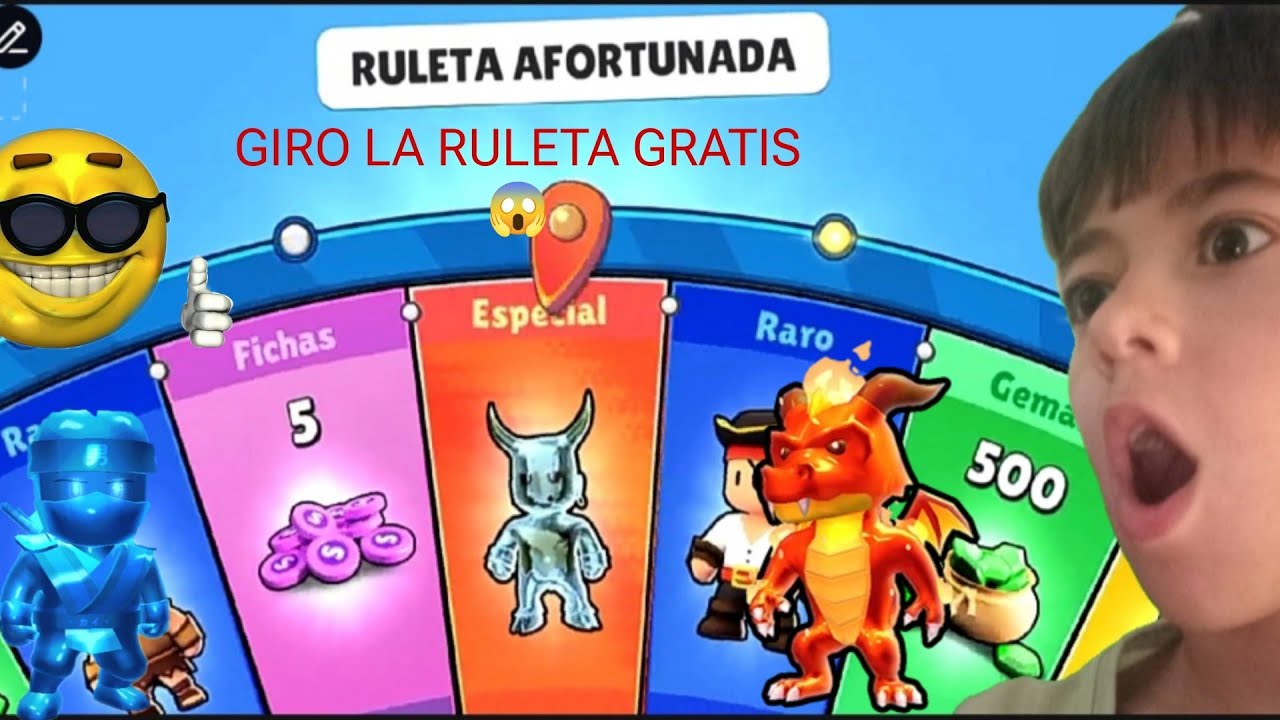 Girando La Ruleta Gratis En Stumble Guys Parte 1 - YouTube