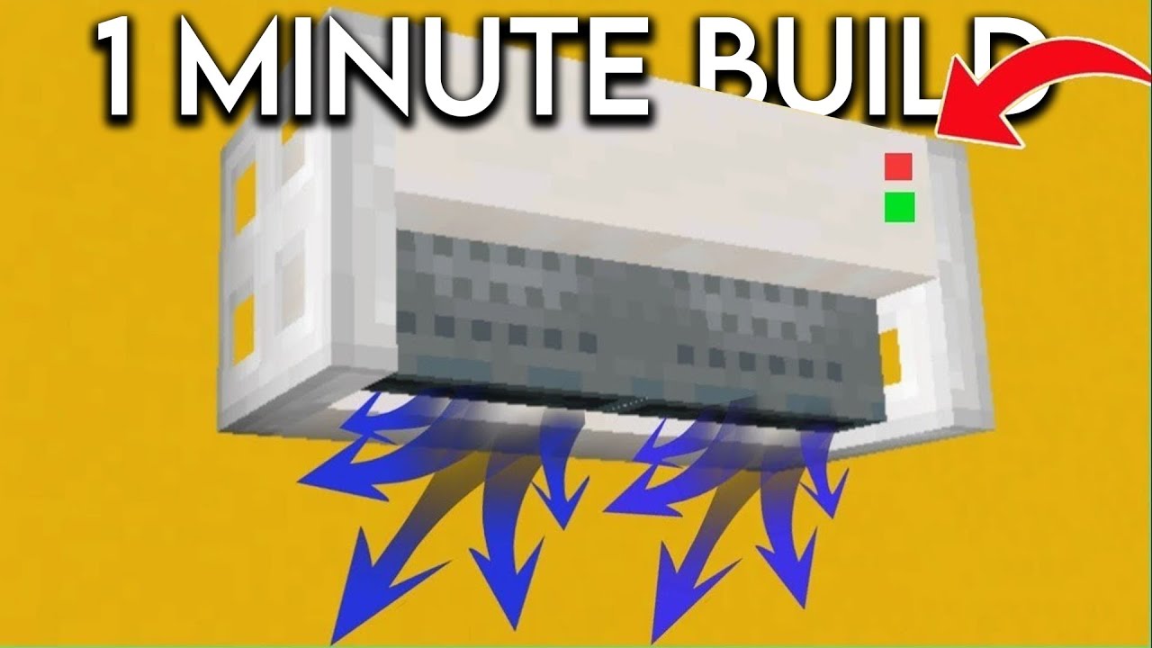 Minecraft Air Conditioner in 1 Minute - YouTube