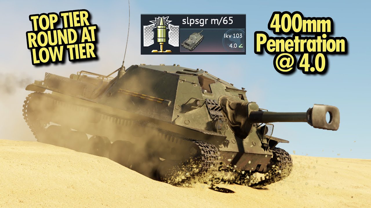 A 4.0 TANK WITH A TOP TIER SHELL - IKV 103 in War Thunder - YouTube