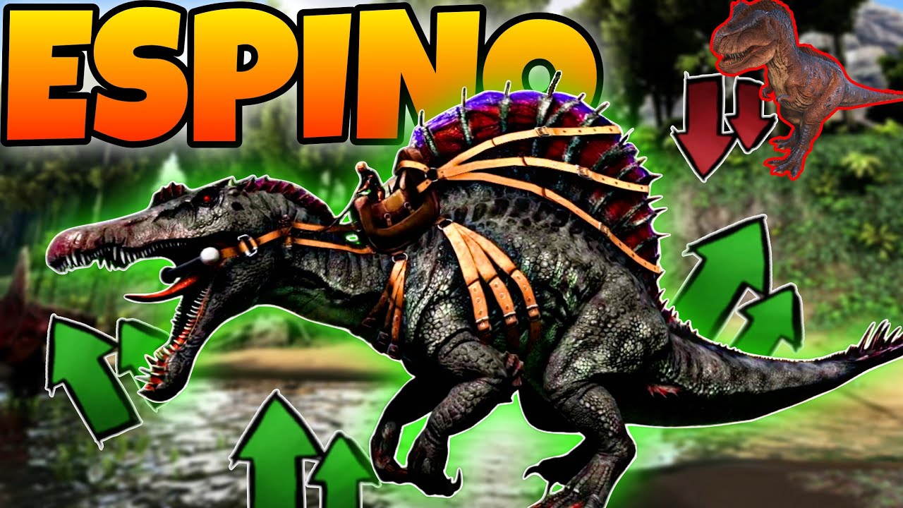 como domesticar ESPINOSAURIO Ultimate Mobile editions ARK MOBILE - YouTube