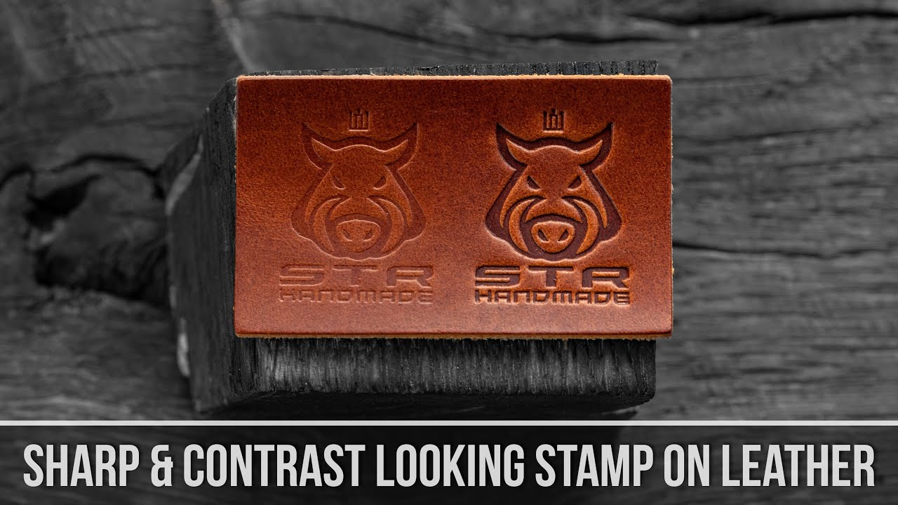 Make you logo stamp sharp & contrast looking on leather🐗 Tips & tricks ...