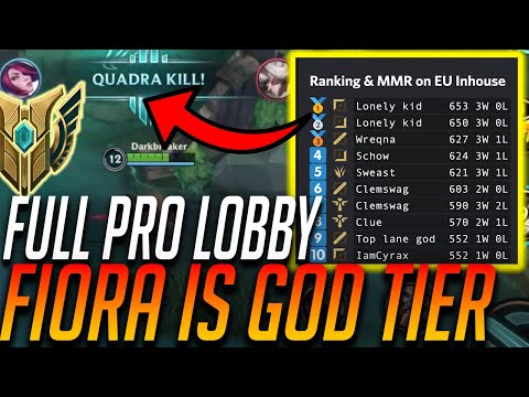 WILD RIFT FIORA IS THE MOST BROKEN PICK RIGHT NOW! CUSTOM CHALLENGER PRO LOBBY 5V5 (Inhouse)