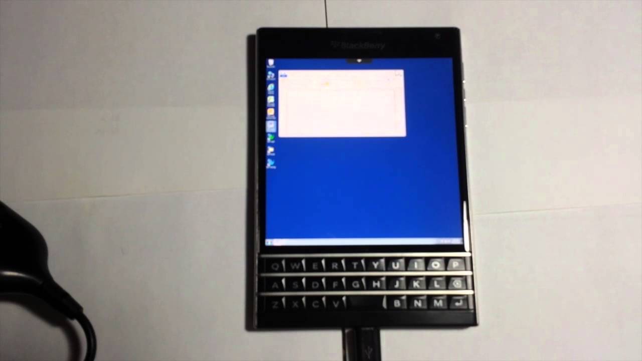 Blackberry Passport Running Windows 7 - YouTube
