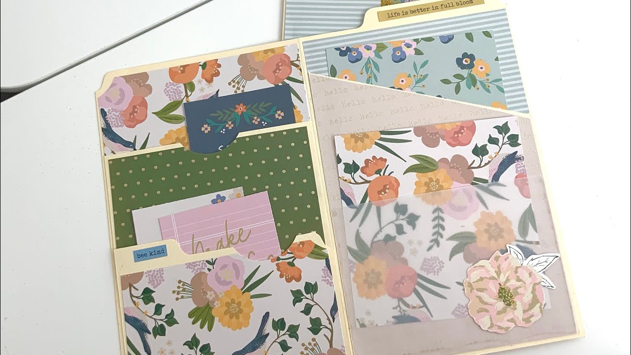 File Folder Folio Album Tutorial Easy Weekend Journaling Project! 💕 ...