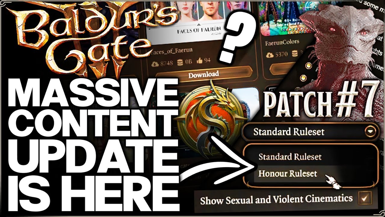 Baldur's Gate 3 - MASSIVE Patch 7 is HERE - INFINITE New Content ...